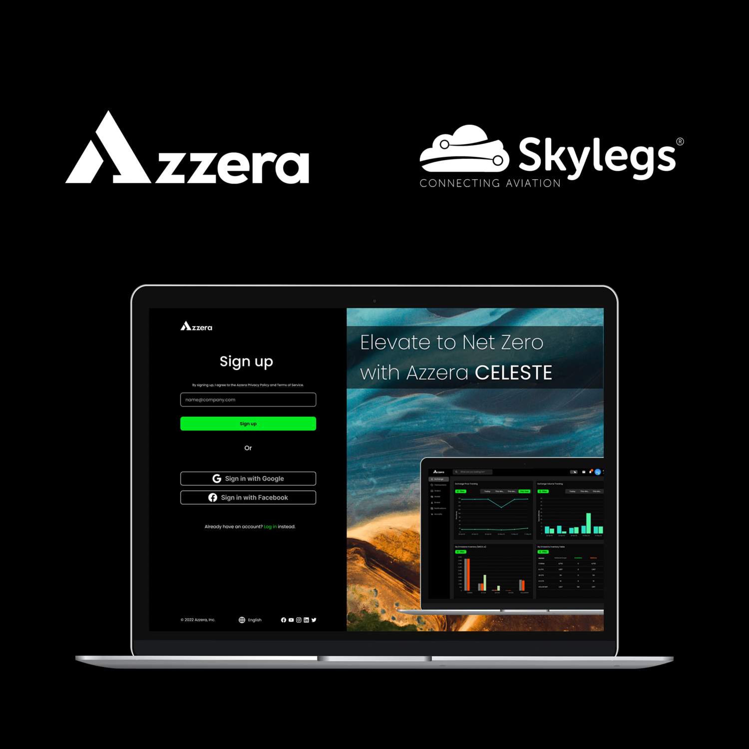 Skylegs and Azzera Join Forces for a Sustainable Future in Aviation